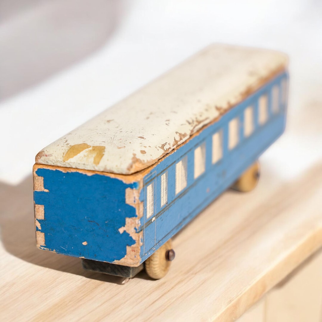 Old Vintage Train Wooden Toy From Denmark or Sweden, 1950s - Etsy