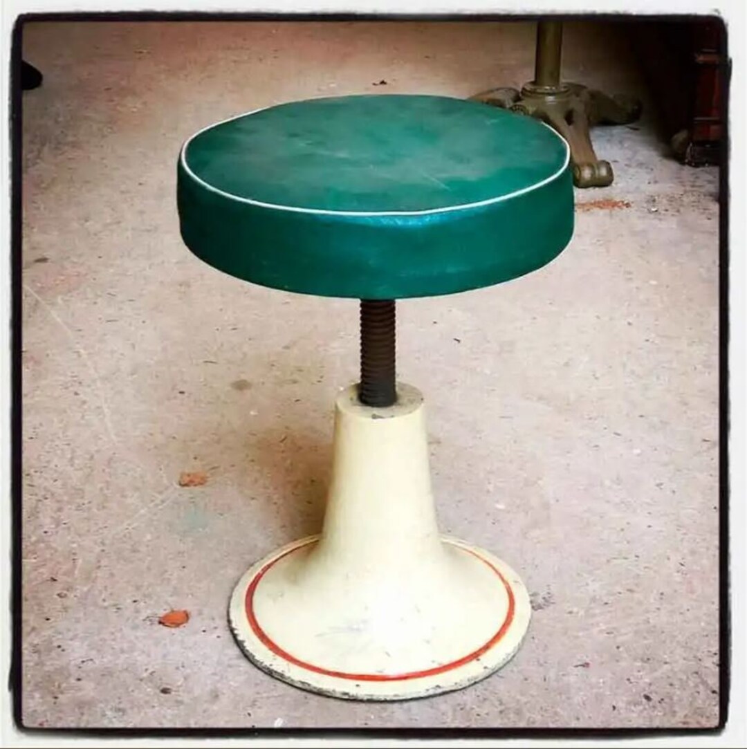 Vintage Industrial Corkscrew Stool From Belgium 1950s - Etsy