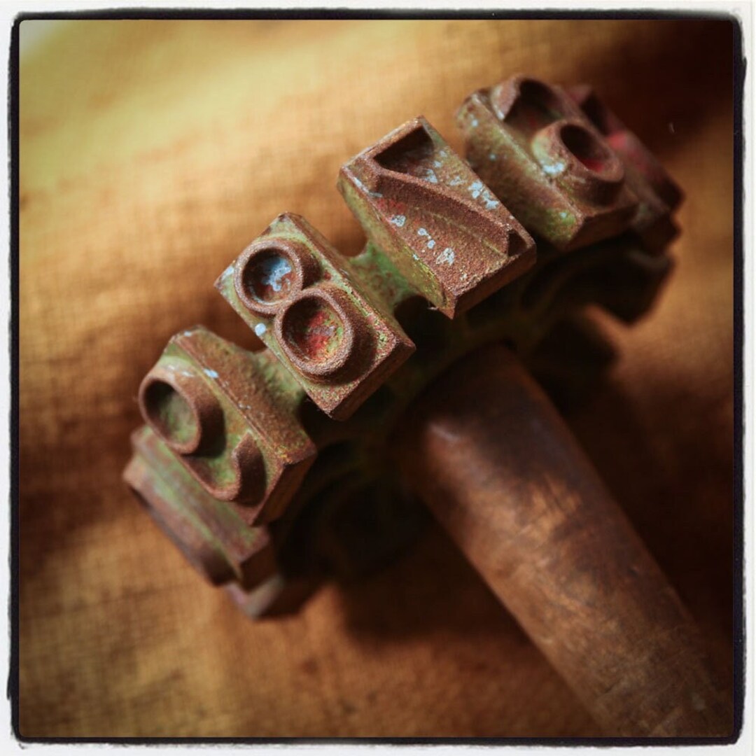 Vintage Wood & Steel Log Marking Tree Number Stamp Hammer - Etsy