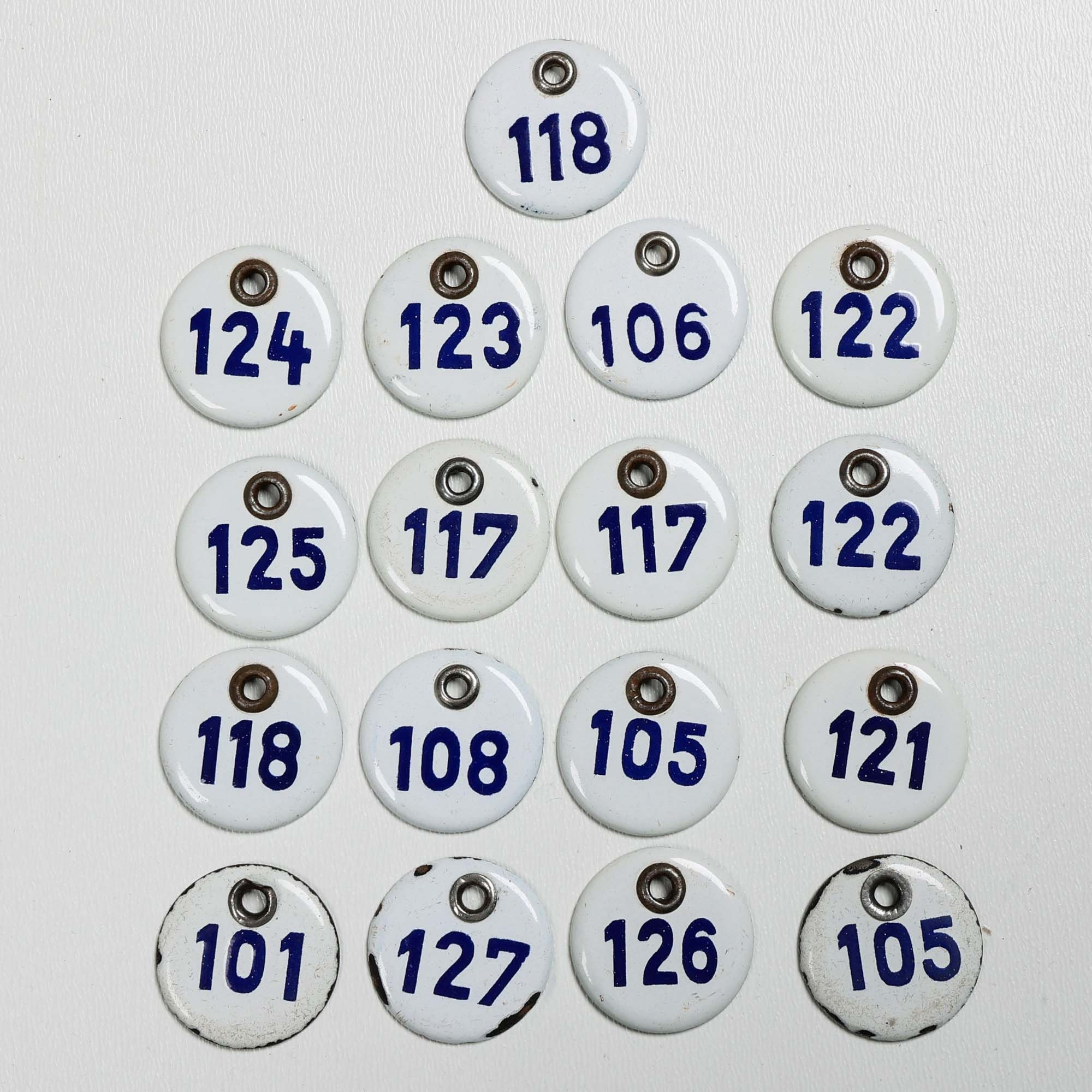 No. 6 to 130... Small Vintage, 1950s, Enamel Numbers Signs, Vintage ...