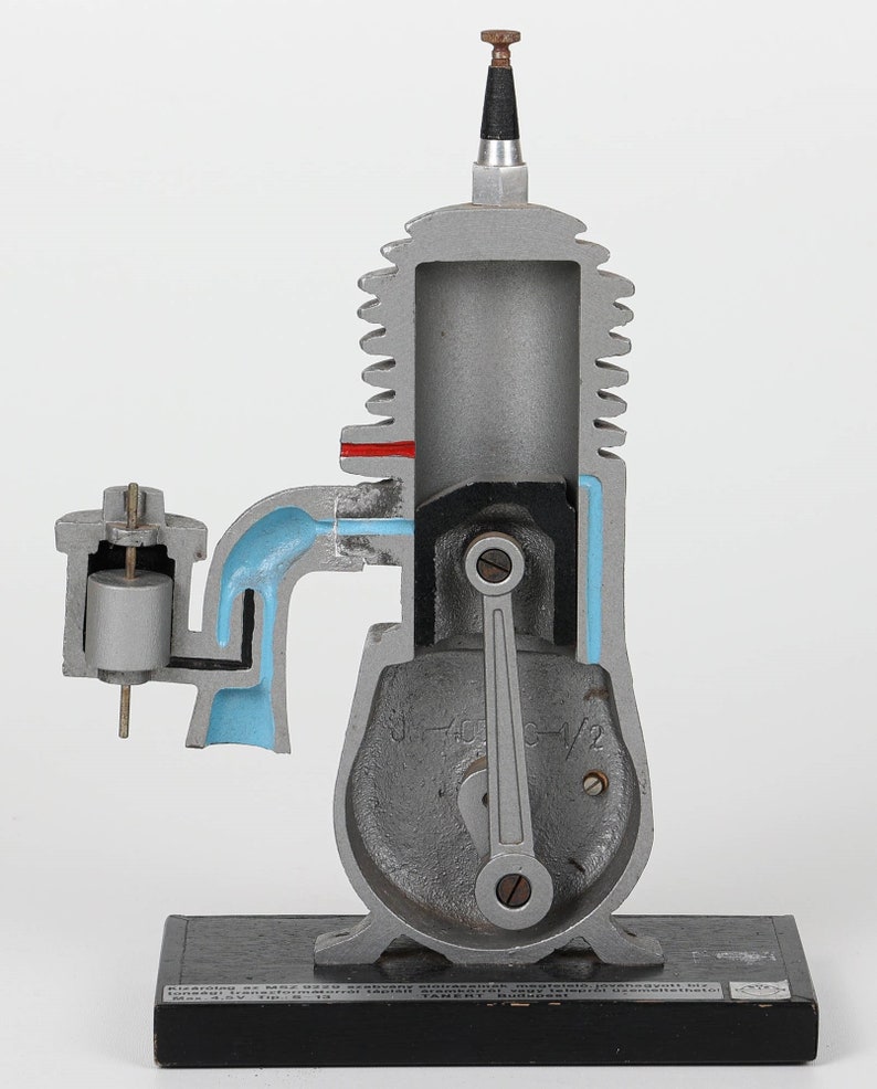 Old Technical School Model of an Engine, Original Vintage 1950s ...