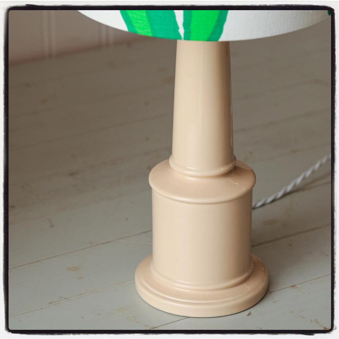 Vintage Danish Ceramic Tabel Lamp in a Very Delicate Pink Soft Color - Etsy