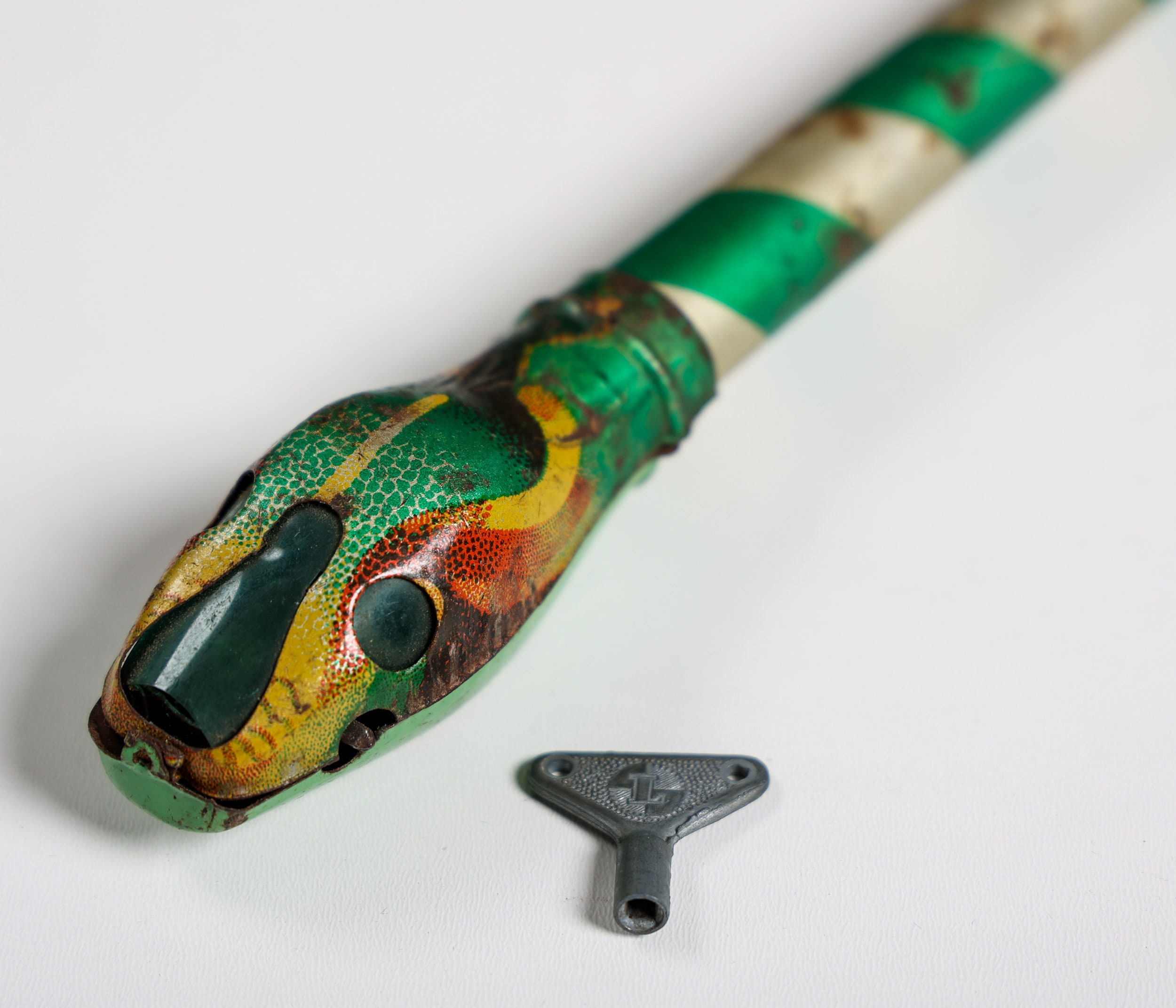 Vintage Tin Toy Wind-up Snake Germany 1950s Complete With Key - Etsy