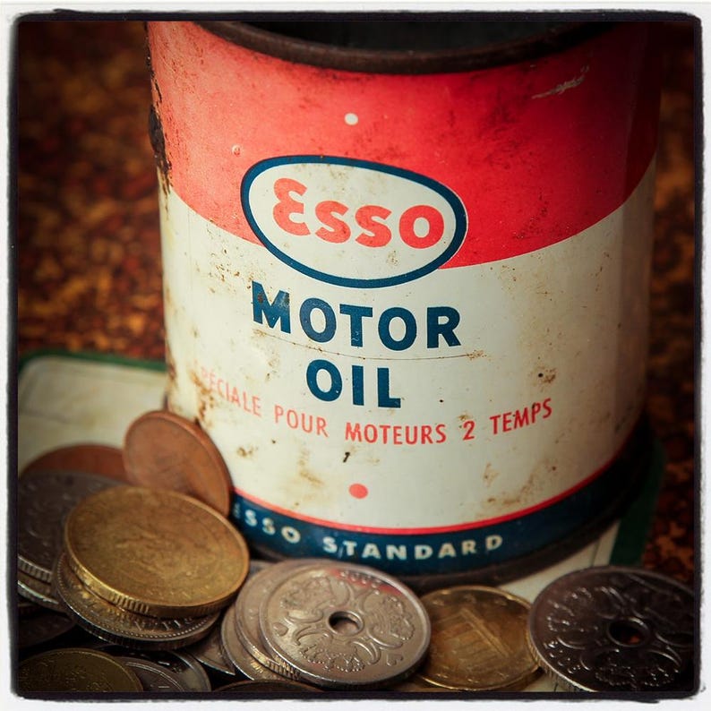 Vintage Esso Oil Can – Retro Garage Decor - Etsy