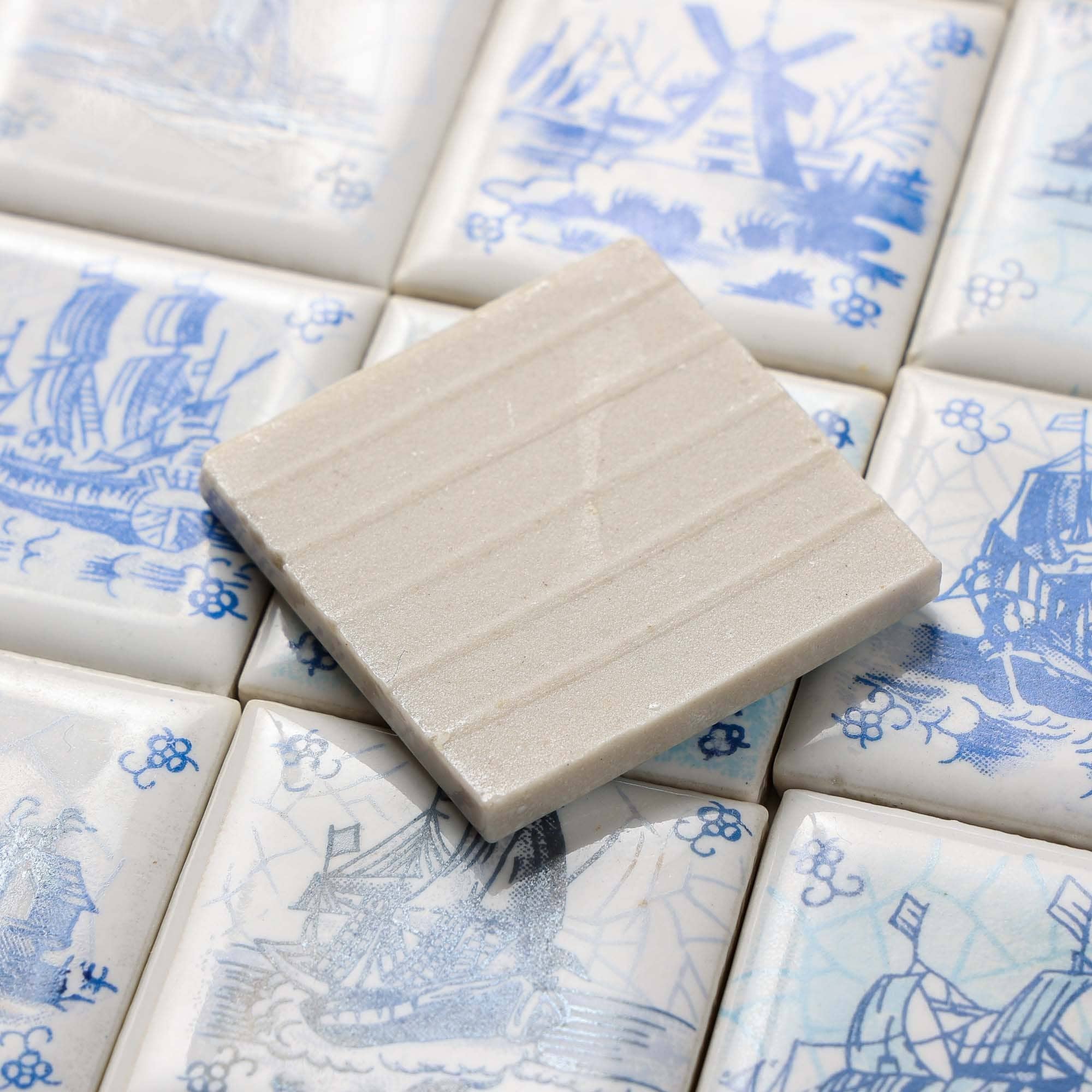 Vintage 1950s Driessen Chocolate Tiles – Dutch Ceramic Delft Style ...