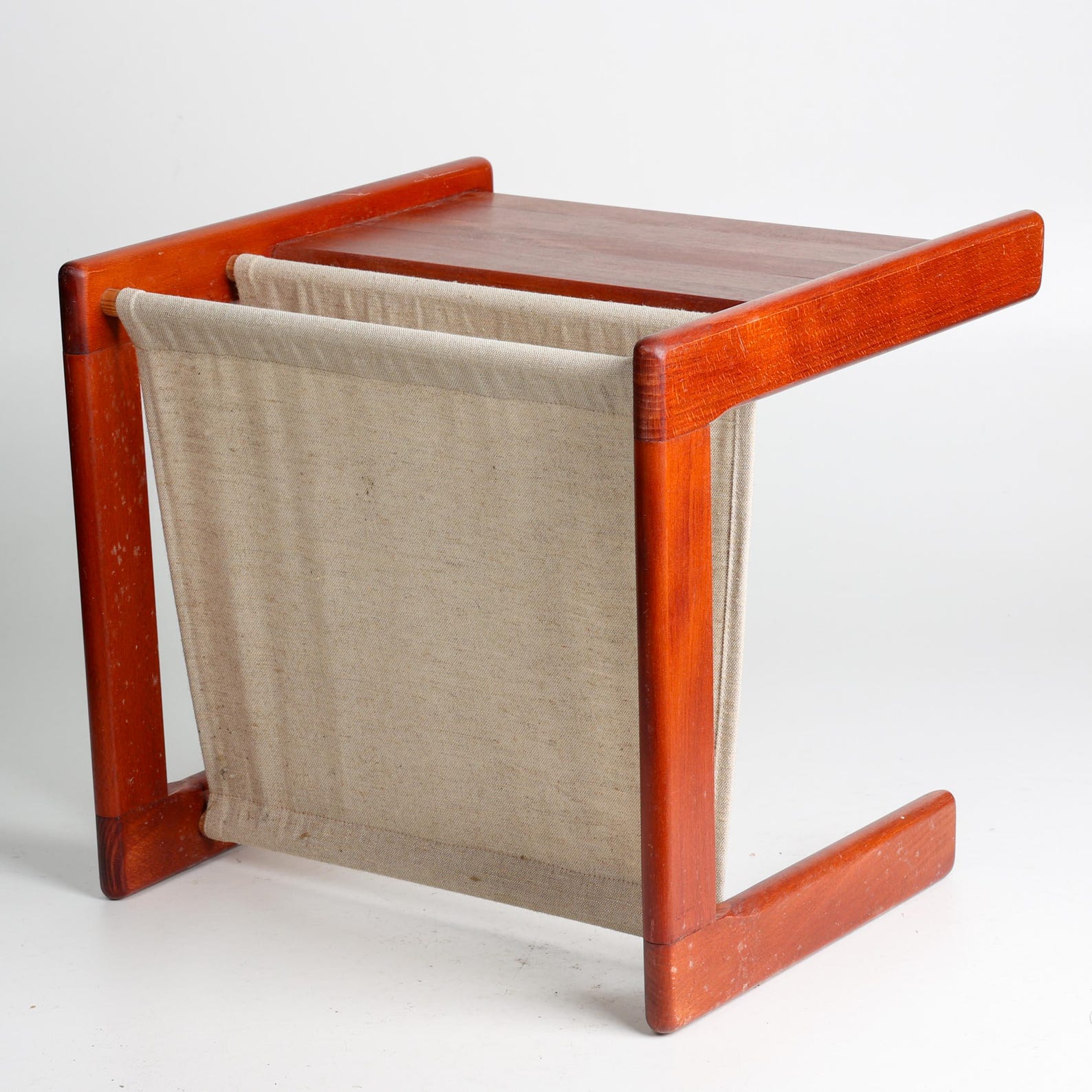 Side Table With Newspaper / Magazine Holder in Canvas, Sold as a DIY ...
