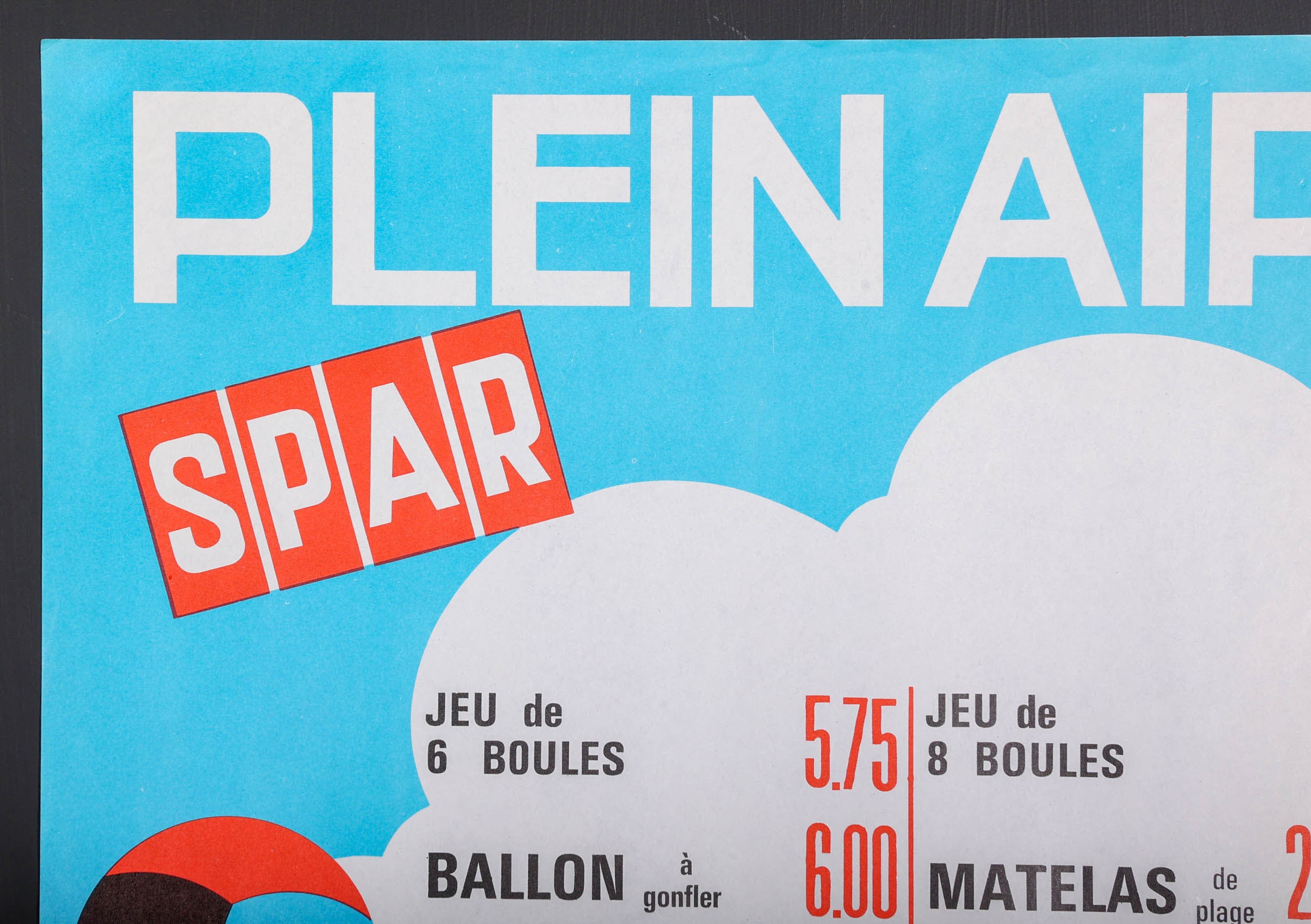 Vintage SPAR "plein Air" Poster - Retro French Advertisement - Mid ...