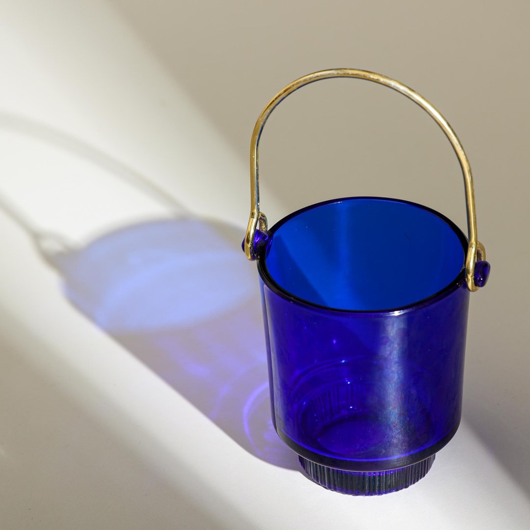 A Vintage Glass Ice Bucket By Holmegaard Glassworks 1960s Mcm Danish Design Etsy