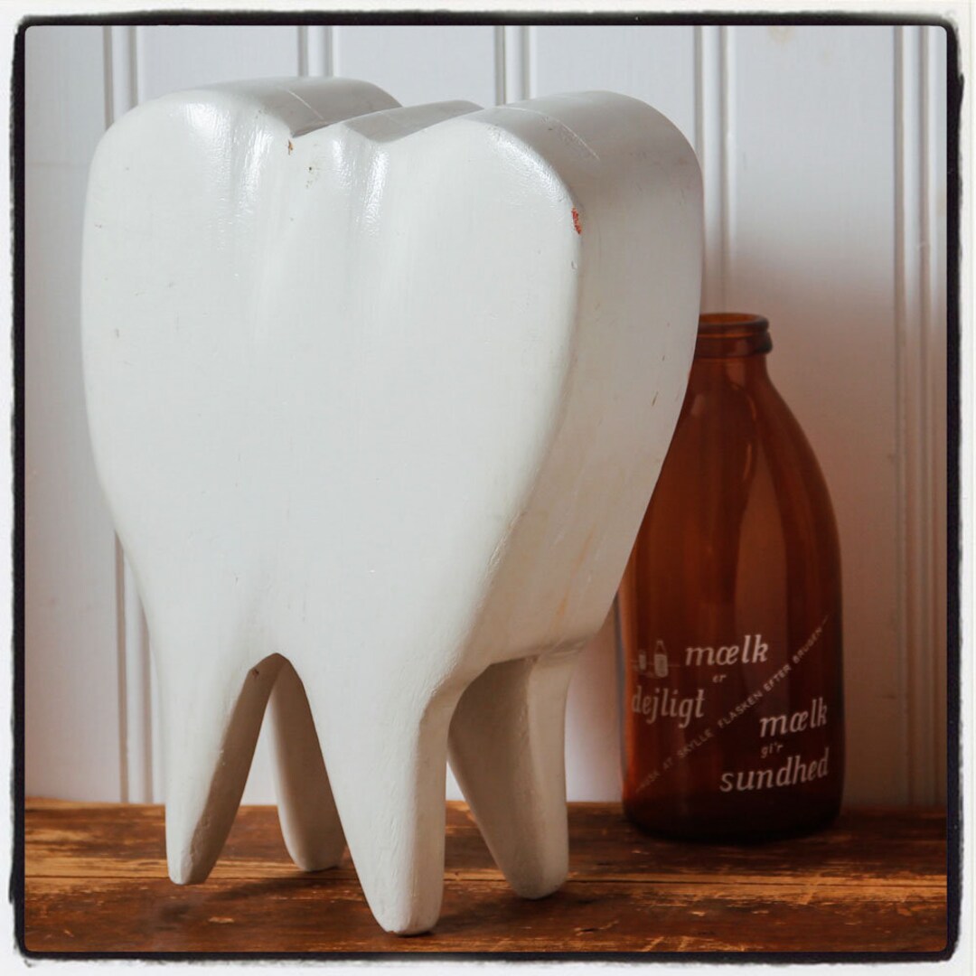 Oversized Vintage Dental Teeth Models for Advertising Use, Wooden Model ...