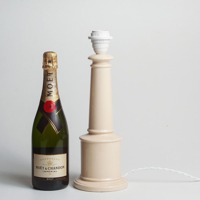 Vintage Danish Ceramic Tabel Lamp in a Very Delicate Pink Soft Color - Etsy