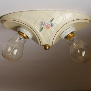 Vintage German Wall or Ceiling Sockets Porcelain Lamp 1930s - Etsy