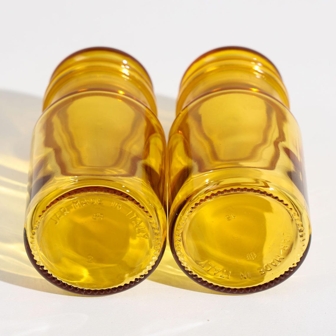 Italian Vintage 1970s Glass Jars – Set of 2 – Kitchen Storage – Retro ...