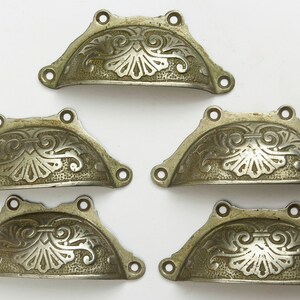 Vintage 1920s-30s Drawer Pulls – Beautifully Decorated on the Front - Etsy