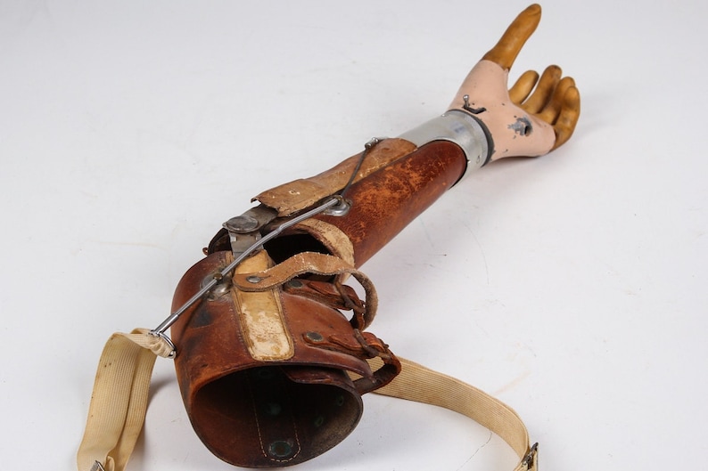 Vintage Prosthetic Arm, Male, Metal Leather, Steampunk - Etsy