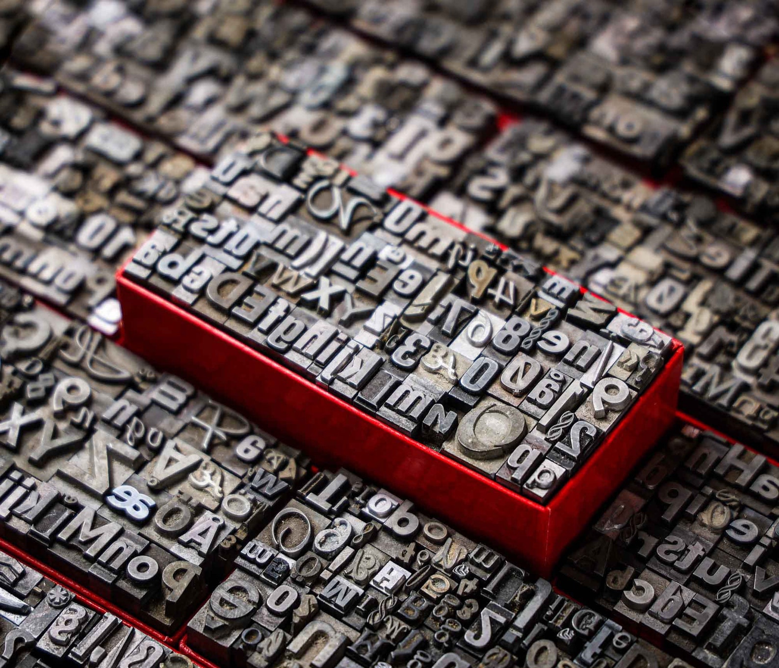 Gift Boxes, 1kg / 35 Oz of Antique Letterpress Letter Blocks, Complete ...