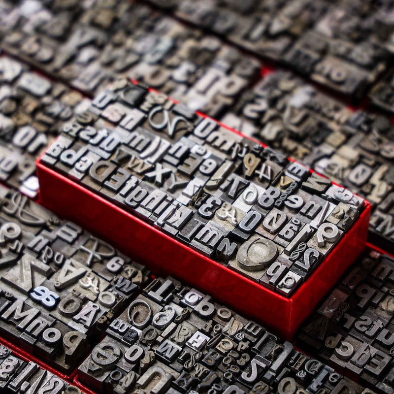 Letterpress Type - Etsy