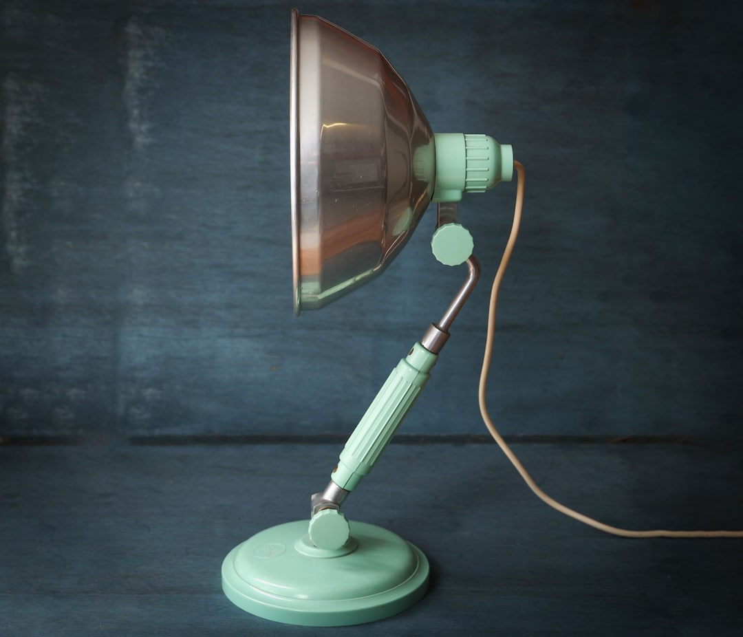 A Vintage Industrial Medical Junolux Table Lamp / Wall Lamp by Hans ...