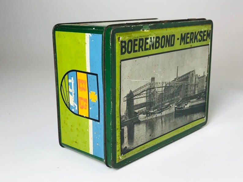 Vintage Tin Box “boerenbond Merksem” - Etsy