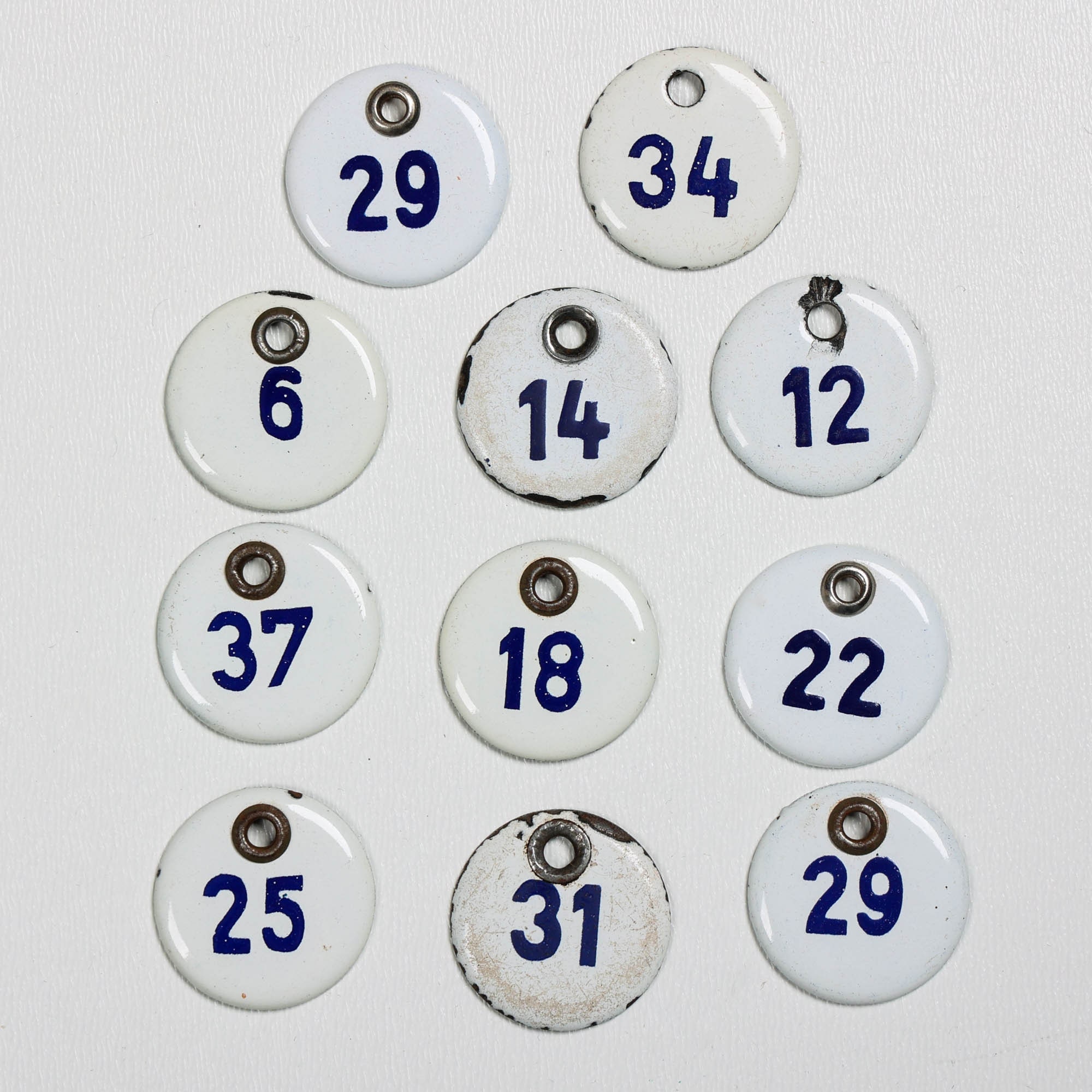 No. 6 to 130... Small Vintage, 1950s, Enamel Numbers Signs, Vintage ...