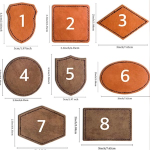 Engraved Leather Patch for Hats, Bags, Backpacks, Iron on Patch, Custom ...