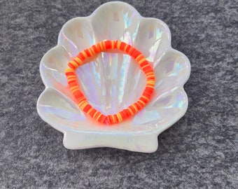 Black Neon Clay Bead Bracelet - Etsy