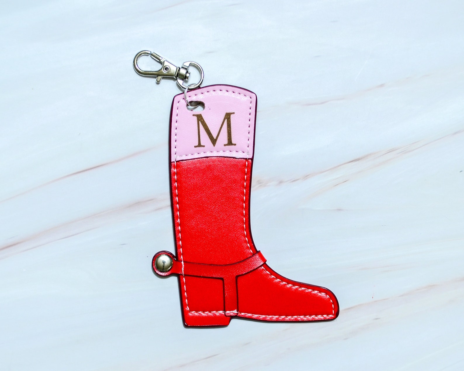 Equestrian Boot Stocking Tag Horse Rider Bag Tag Vegan Leather - Etsy