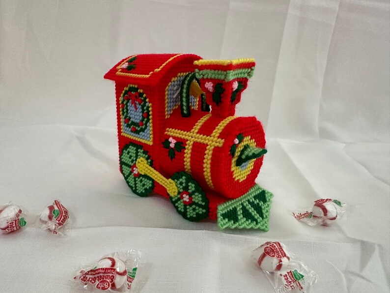 Handmade Plastic Canvas Christmas Train: Holiday Decor - Etsy