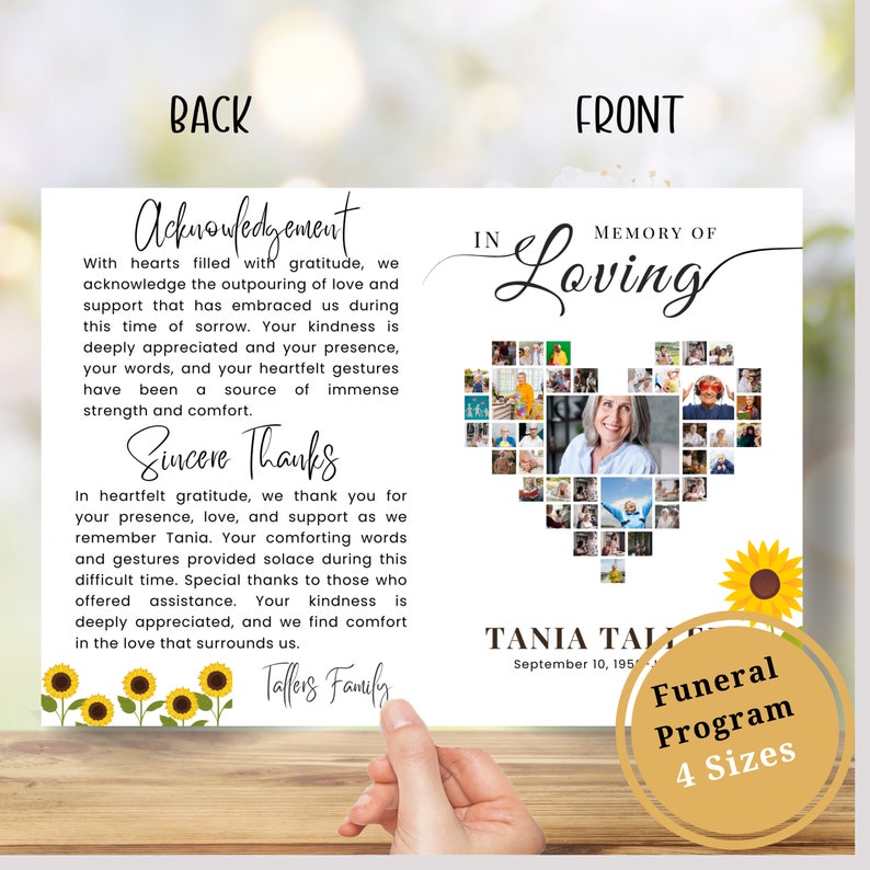 BUNDLE PACK SET, Editable Funeral Bundle, Funeral Program Bundle ...