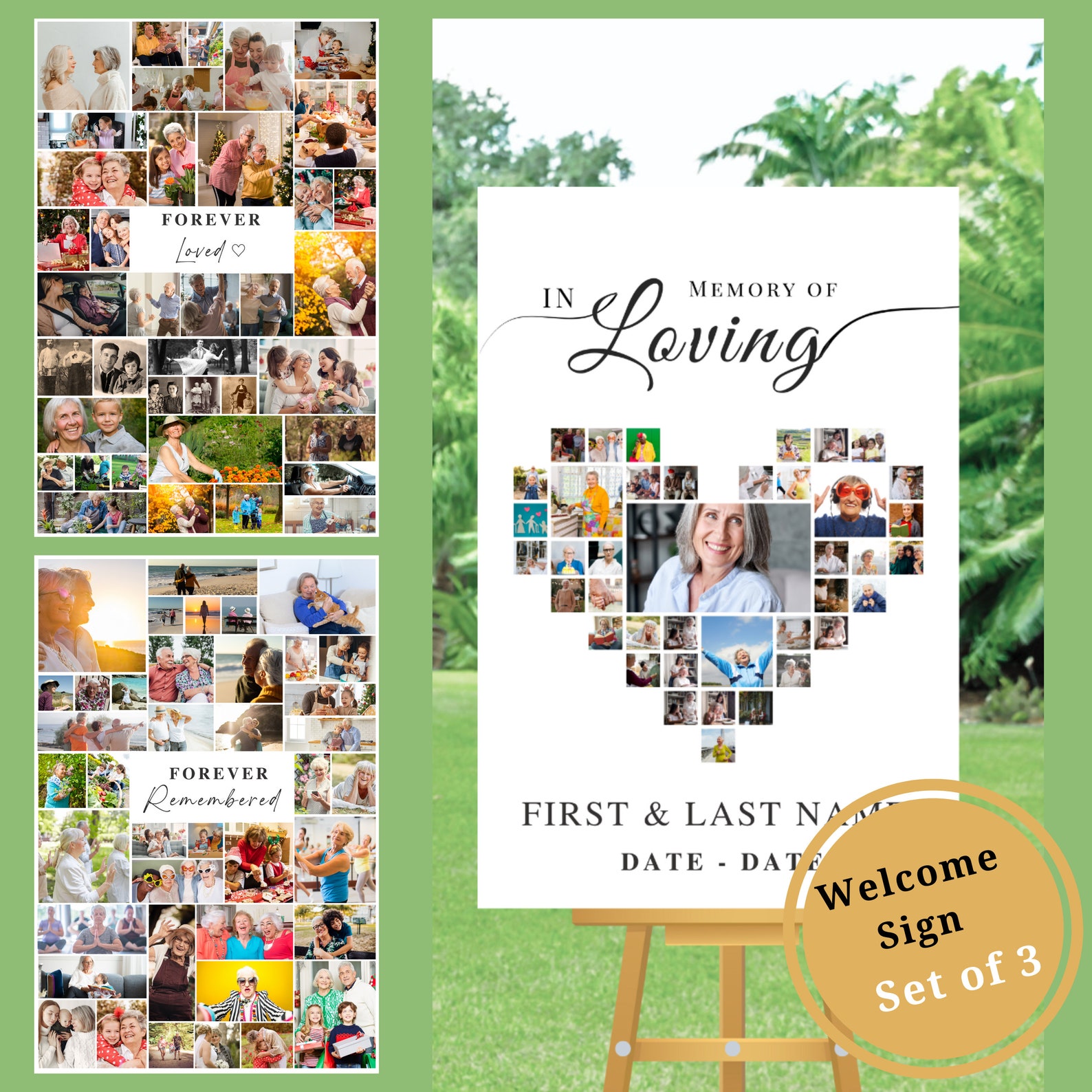 BUNDLE PACK SET, Editable Funeral Bundle, Funeral Program Bundle ...