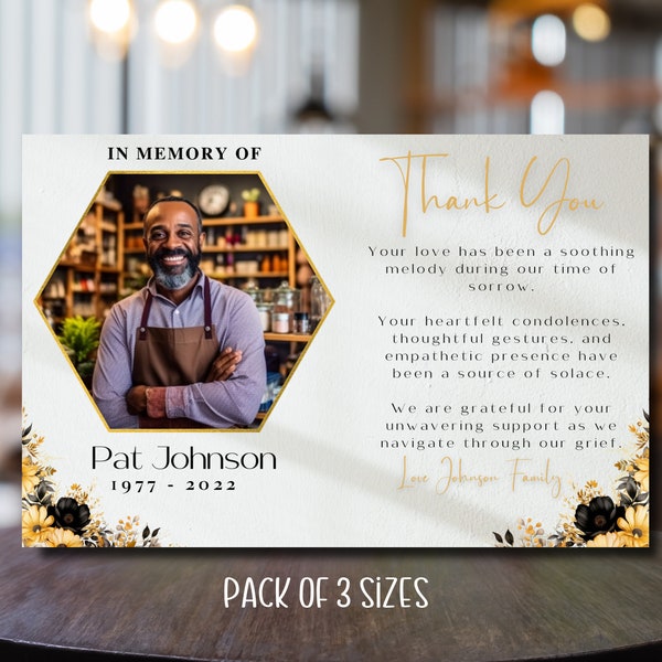 Christian Funeral Thank You Cards - Etsy