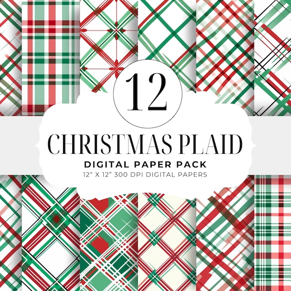 Christmas Plaid - Etsy