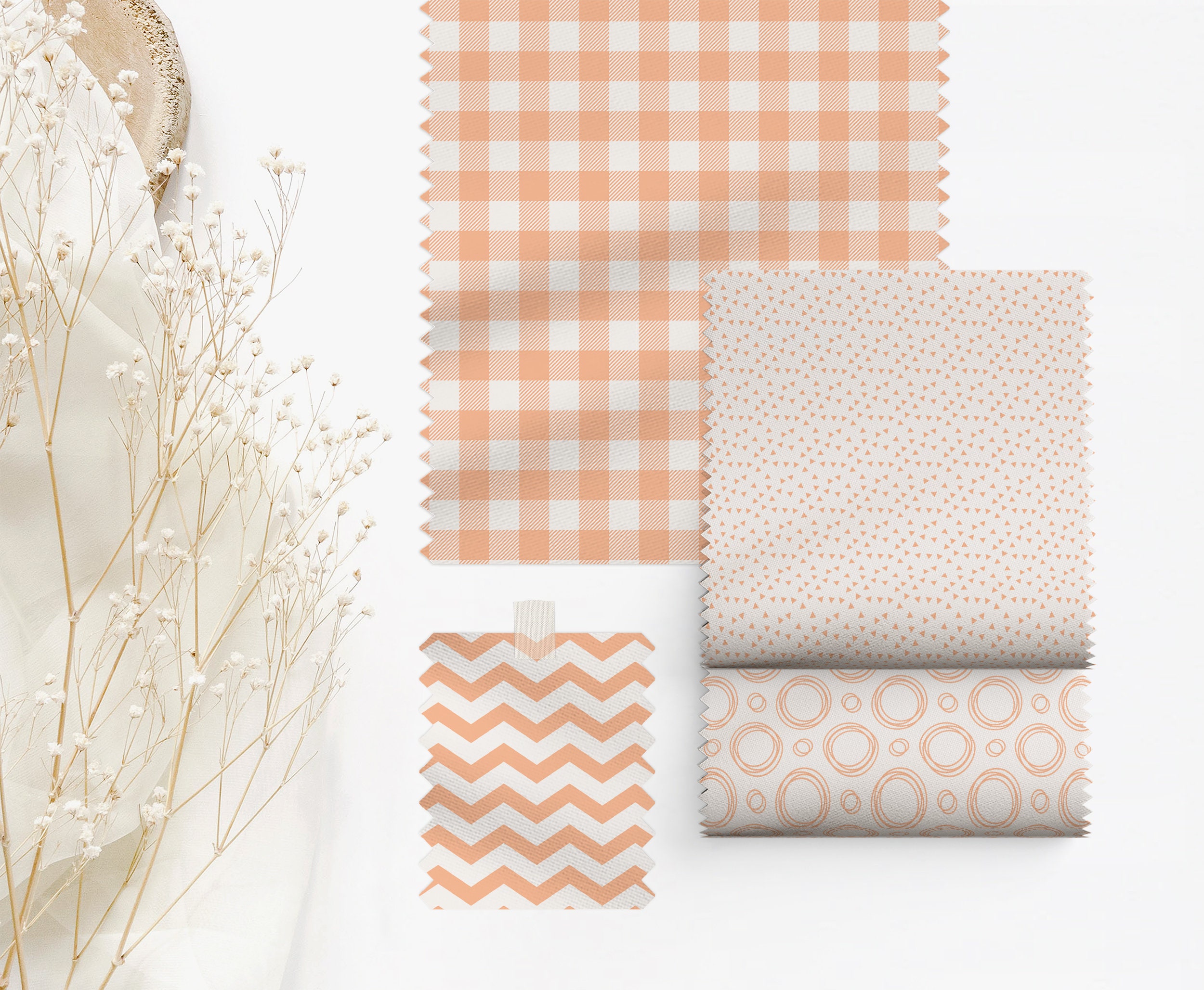 12 Peach Fuzz Instant Download Seamless Pattern Digital Paper DTD014 - Etsy