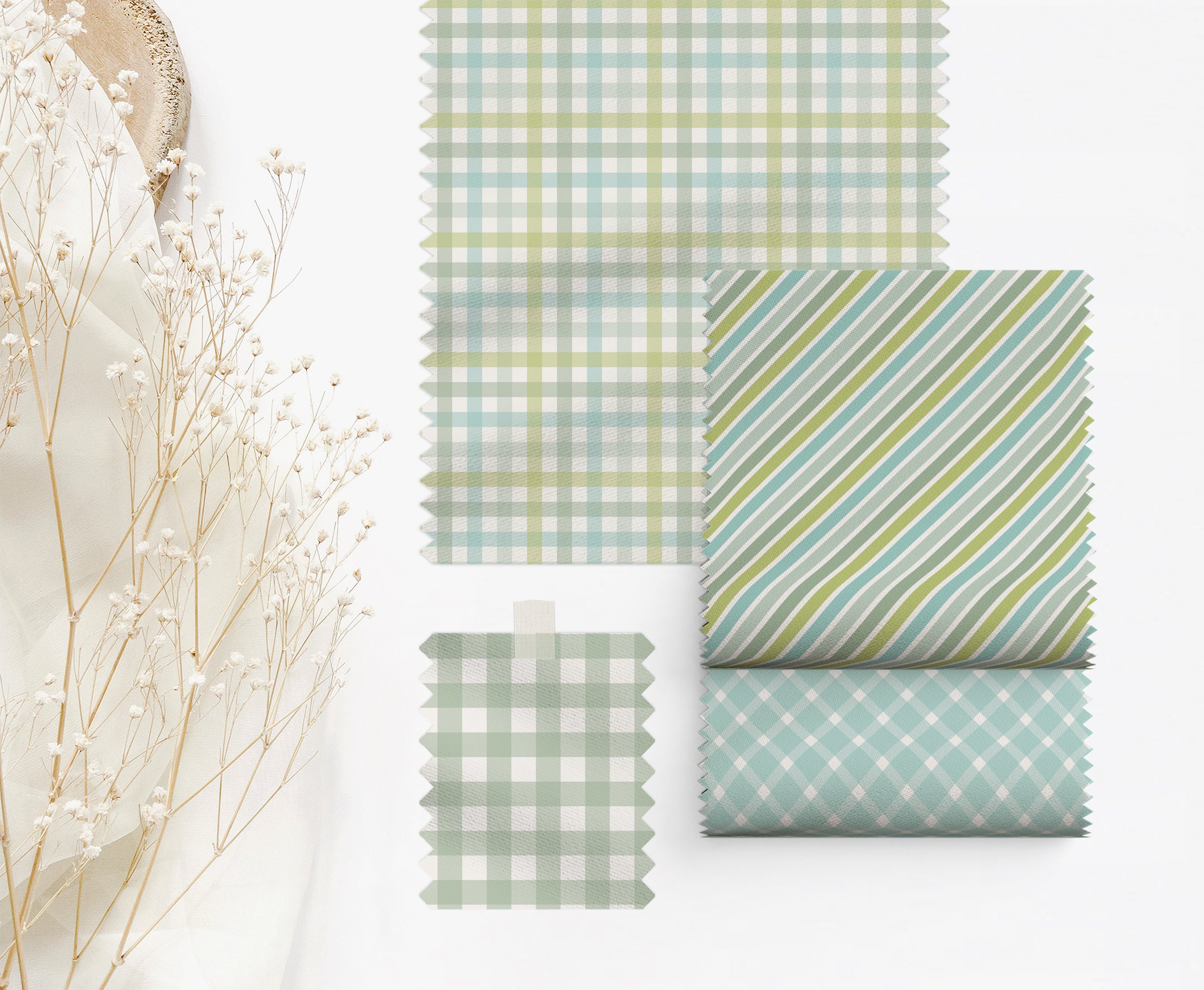12 Spring Plaid Digital Paper Pack, Seamless Patterns, Digital Download ...