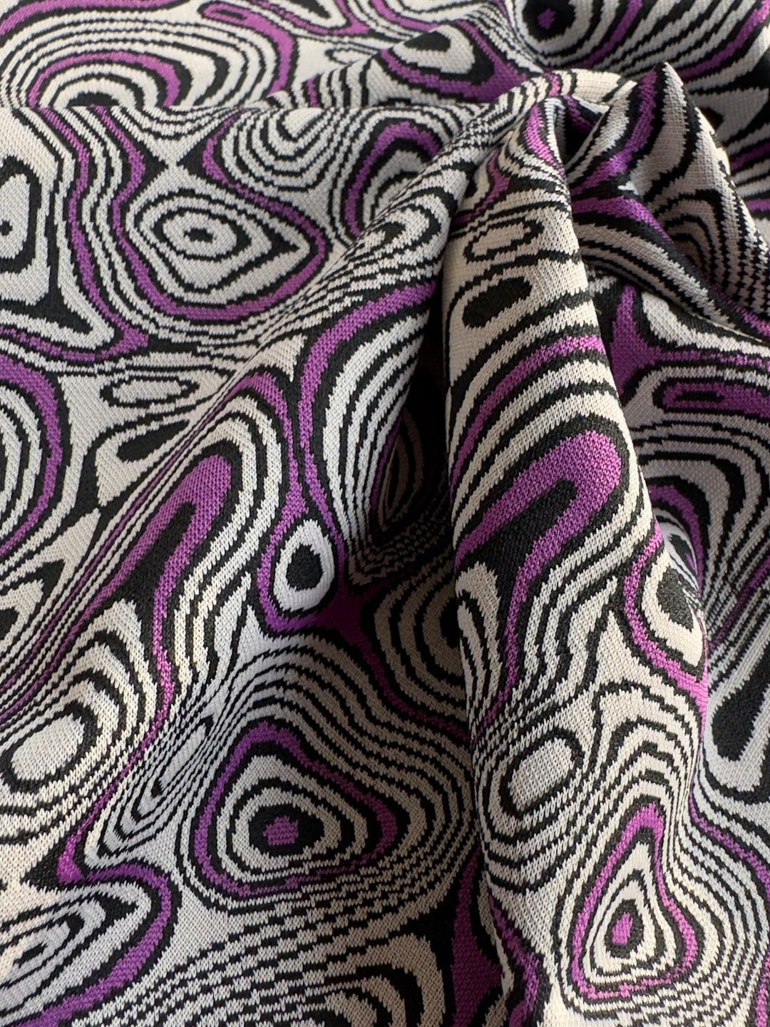 Italian Jersey Fabric, Bright Colors, Great Avant-garde Weave Patterns ...