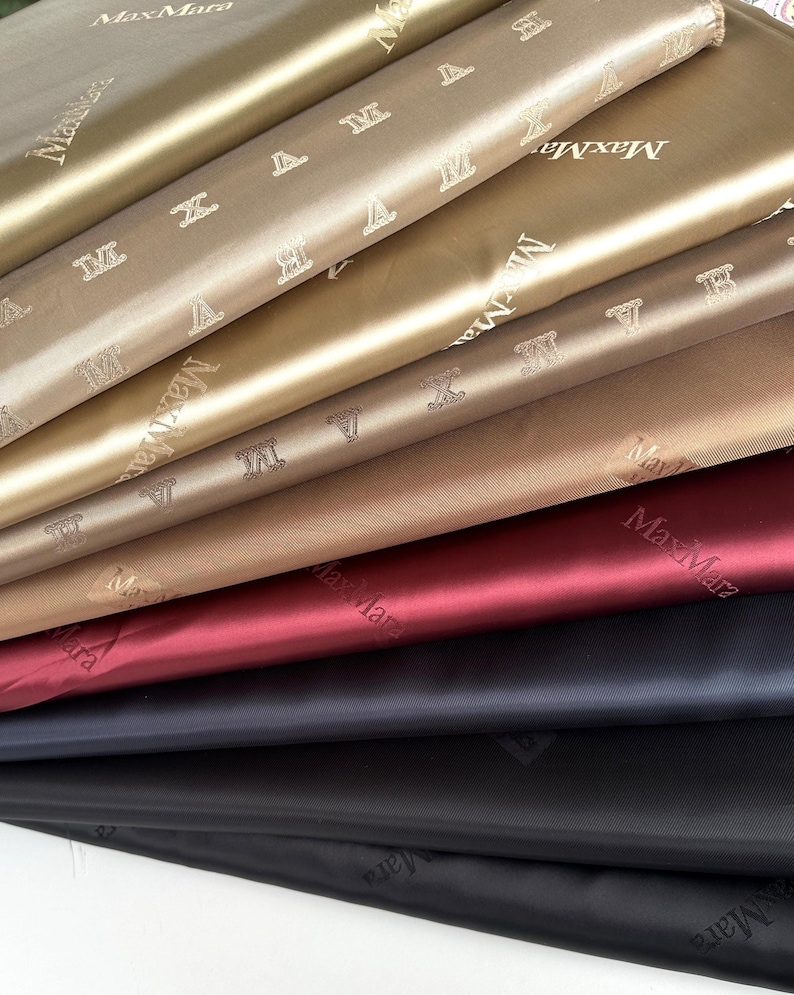 Italian Designer Lining Satin, 100% Viscose Satin Lining Fabric ...