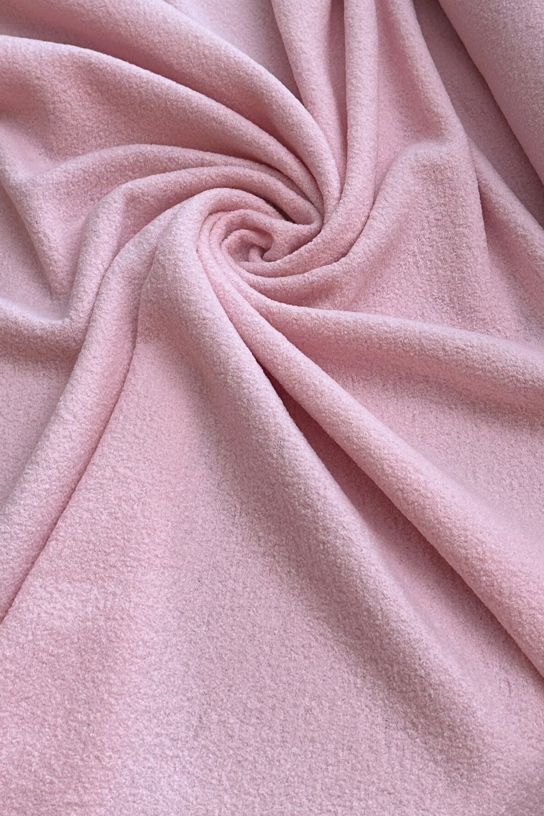 Exclusive, High-quality, Fine Italian Wool Blend Buckle, Powdered Pink ...