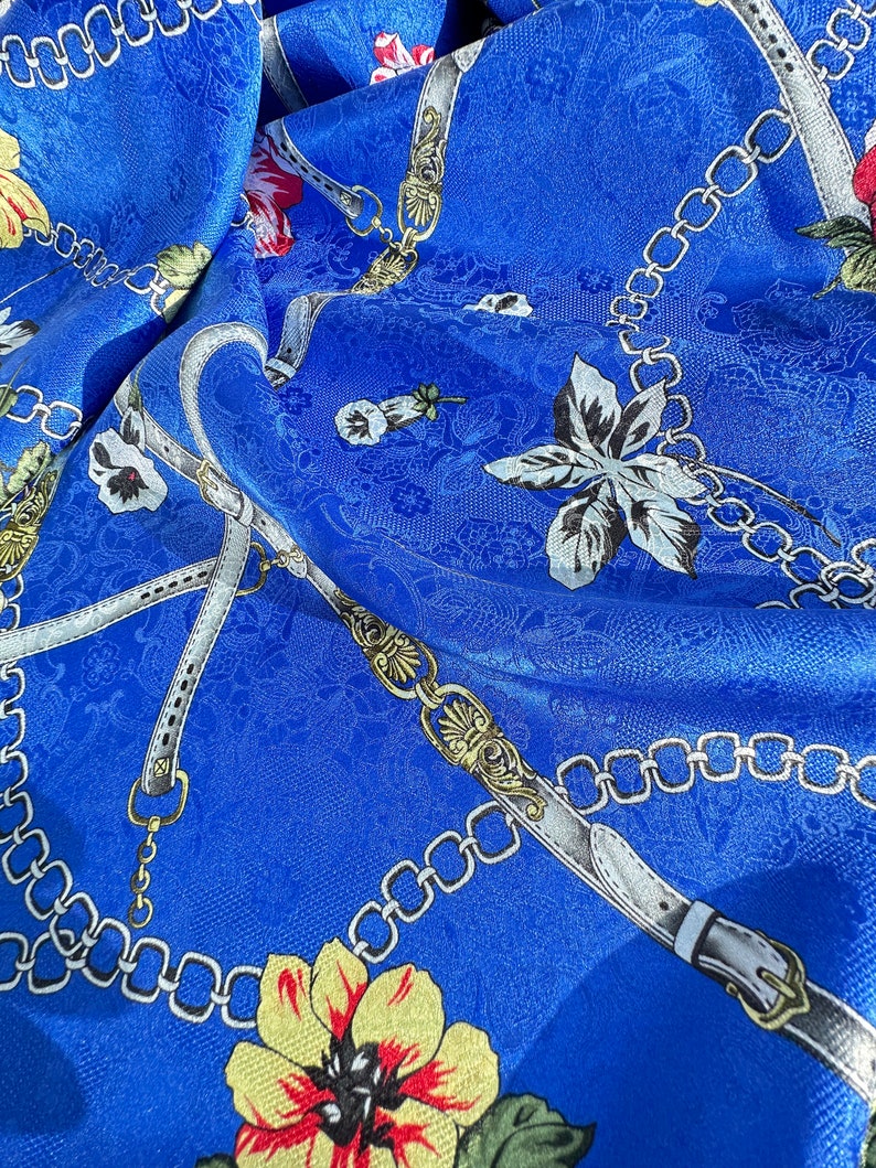 Hochwertige italienische Seide-Jacquard, Designer Stoff, tolle Print ...