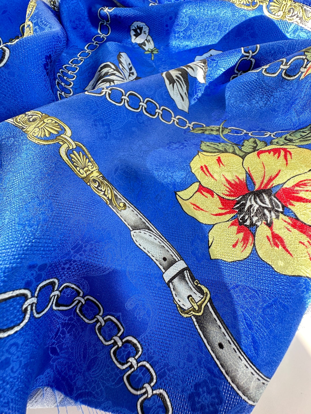 Hochwertige italienische Seide-Jacquard, Designer Stoff, tolle Print ...