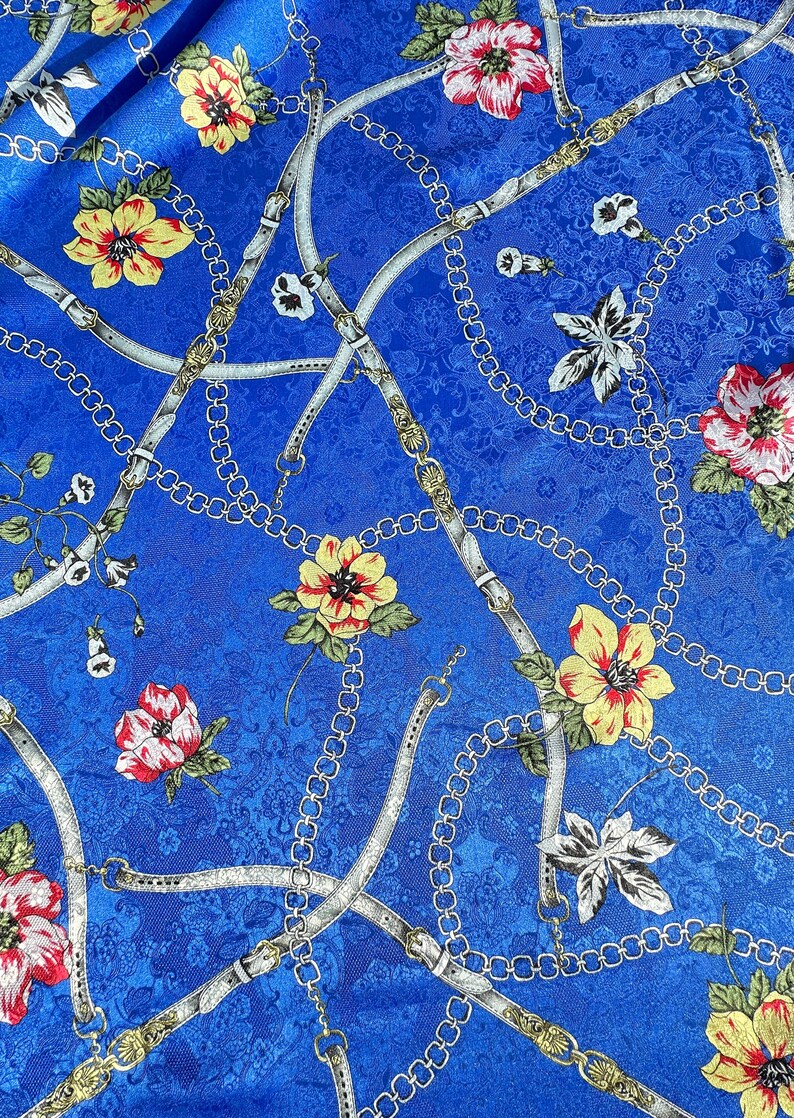 Hochwertige italienische Seide-Jacquard, Designer Stoff, tolle Print ...