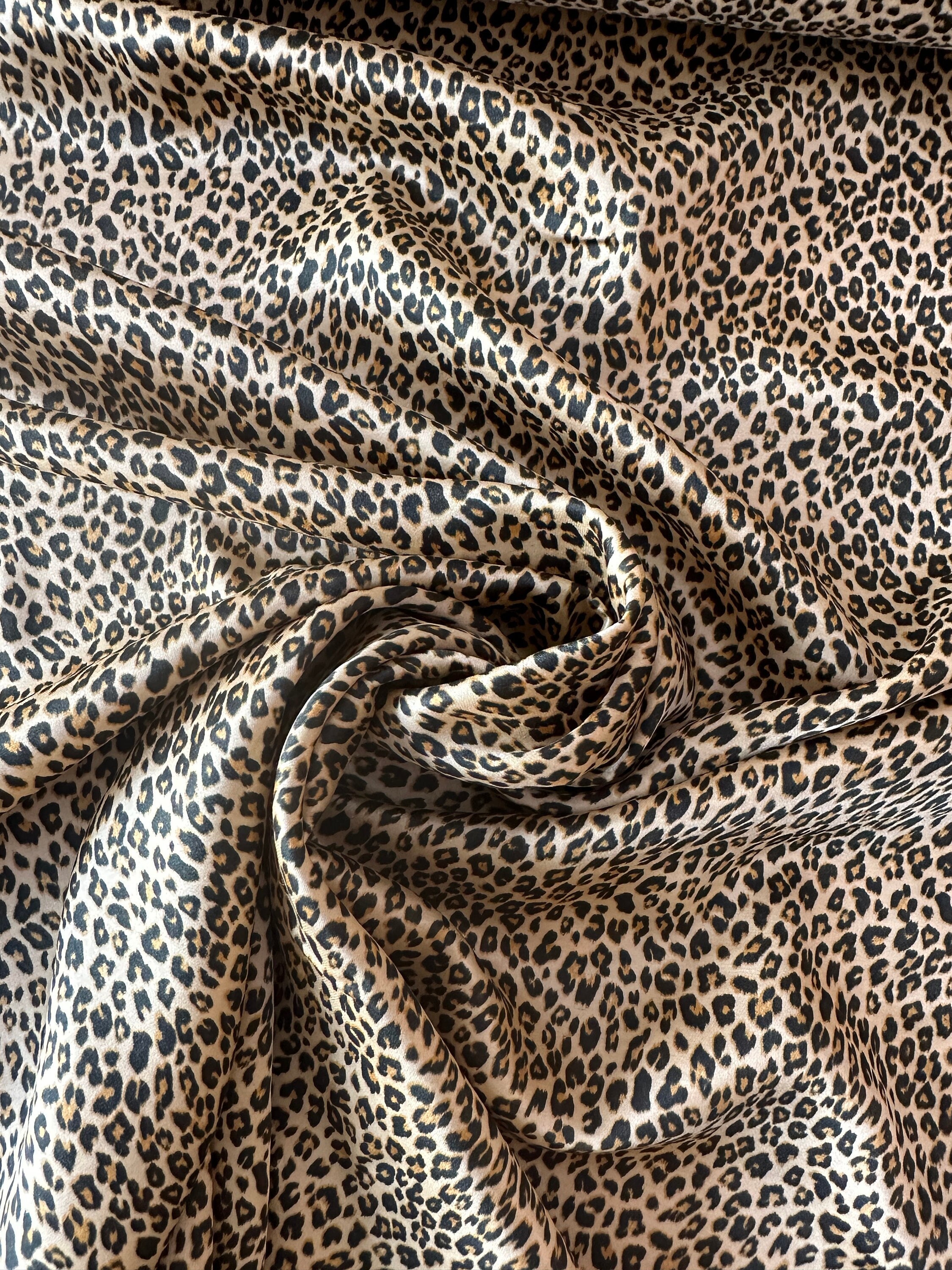 Italian Silk Blend With Viscose, Slightly Shiny, Silk Look, Animal ...