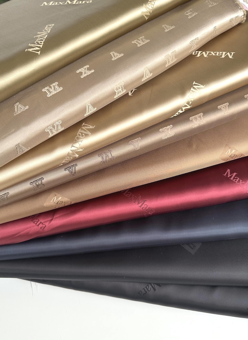 Italian Designer Lining Satin, 100% Viscose Satin Lining Fabric ...
