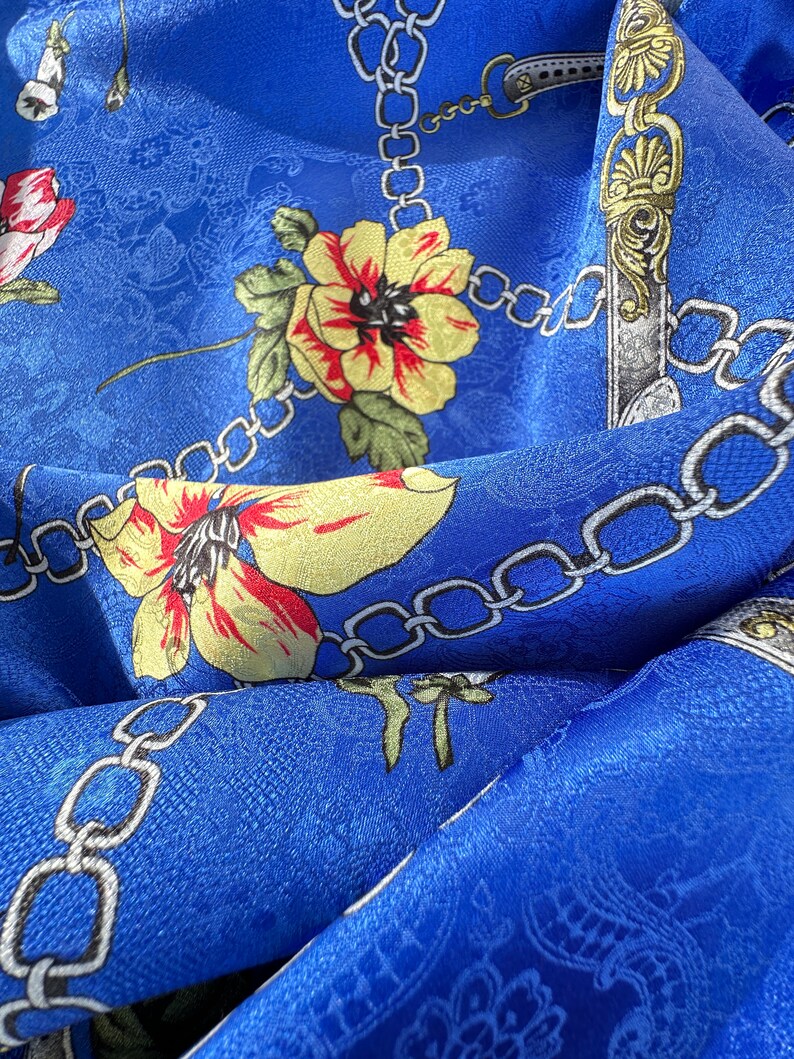 Hochwertige italienische Seide-Jacquard, Designer Stoff, tolle Print ...