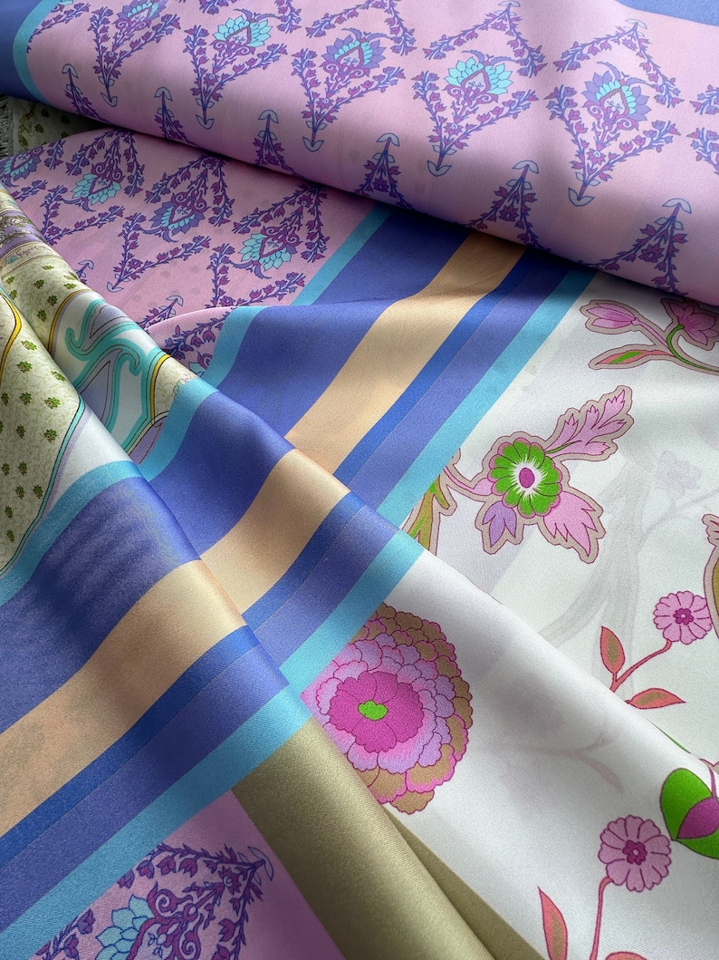 High-quality Italian 100% Silk Twill Mulberry Silk Fabric, Designer ...
