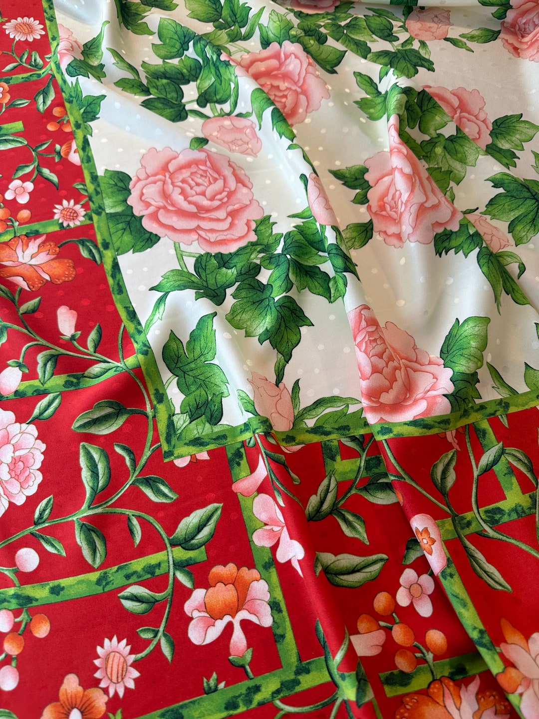 Italian High-quality 100% Silk Jacquard, Designer Fabric, Panel Fabric ...