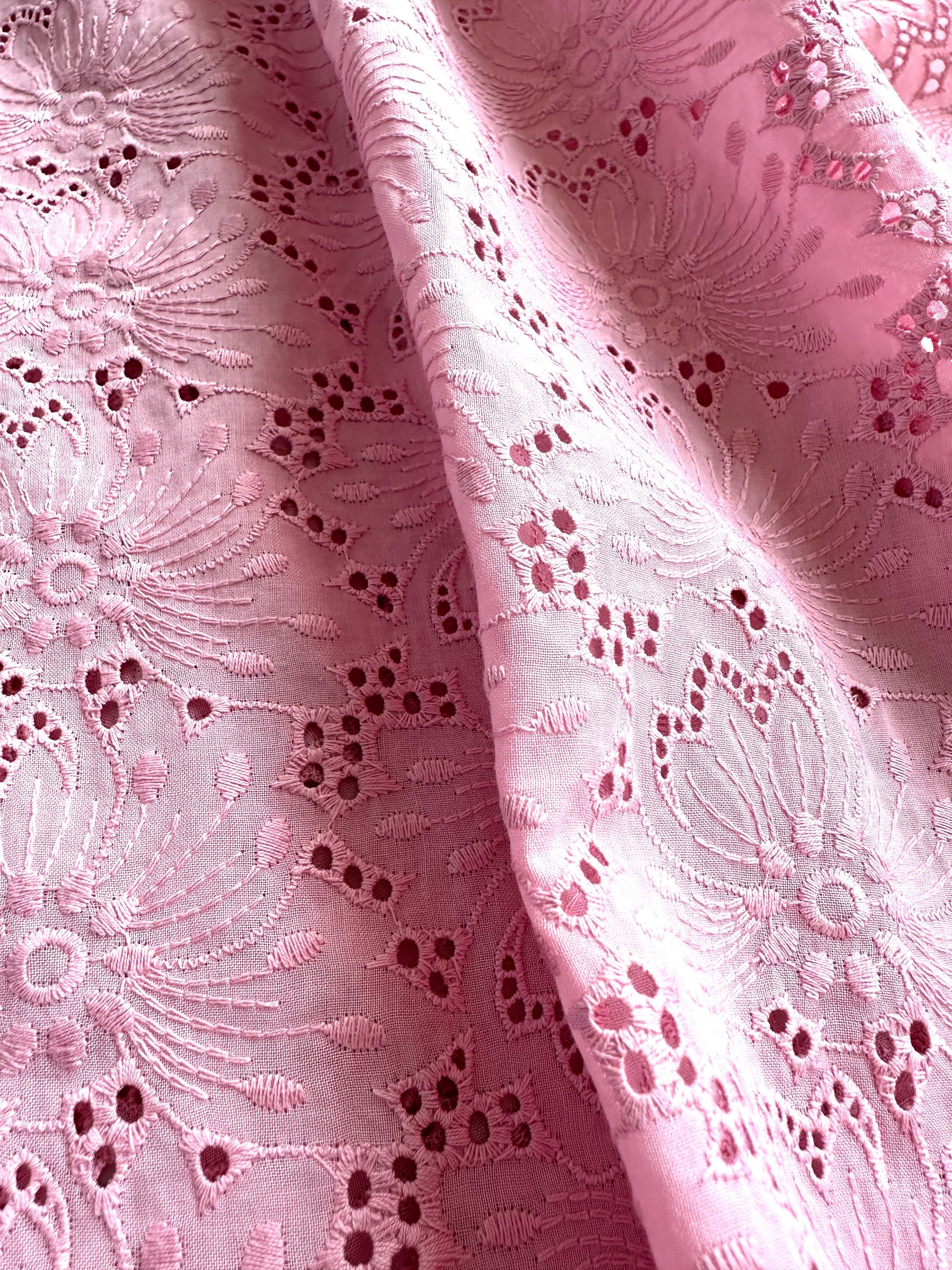 Italian Cotton Batiste, Quality Fabric, Sangalo Eyelet Fabric ...