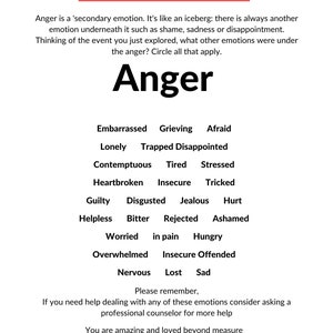 Anger Management Workbook - 30 Page Digital Download - Etsy