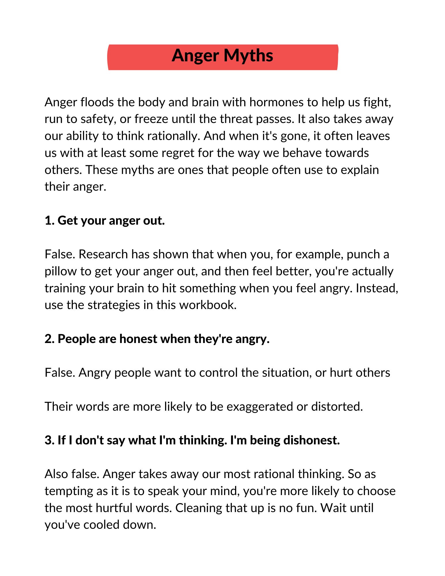 Anger Management Workbook - 30 Page Digital Download - Etsy