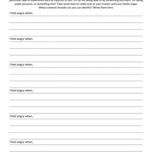 Anger Management Workbook - 30 Page Digital Download - Etsy