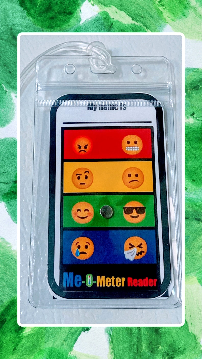 Me-o-meter & Tell-me Tool Feelings Thermometer Chart • Special Needs ...