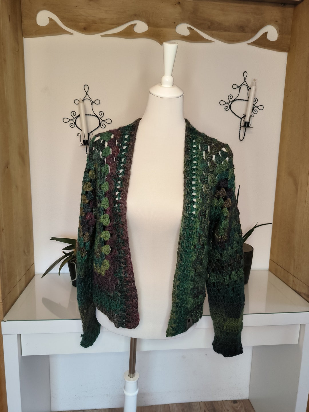 Hexagon Jacket, Crocheted Jacket, Handmade Jacket, Cardigan, Handmade ...